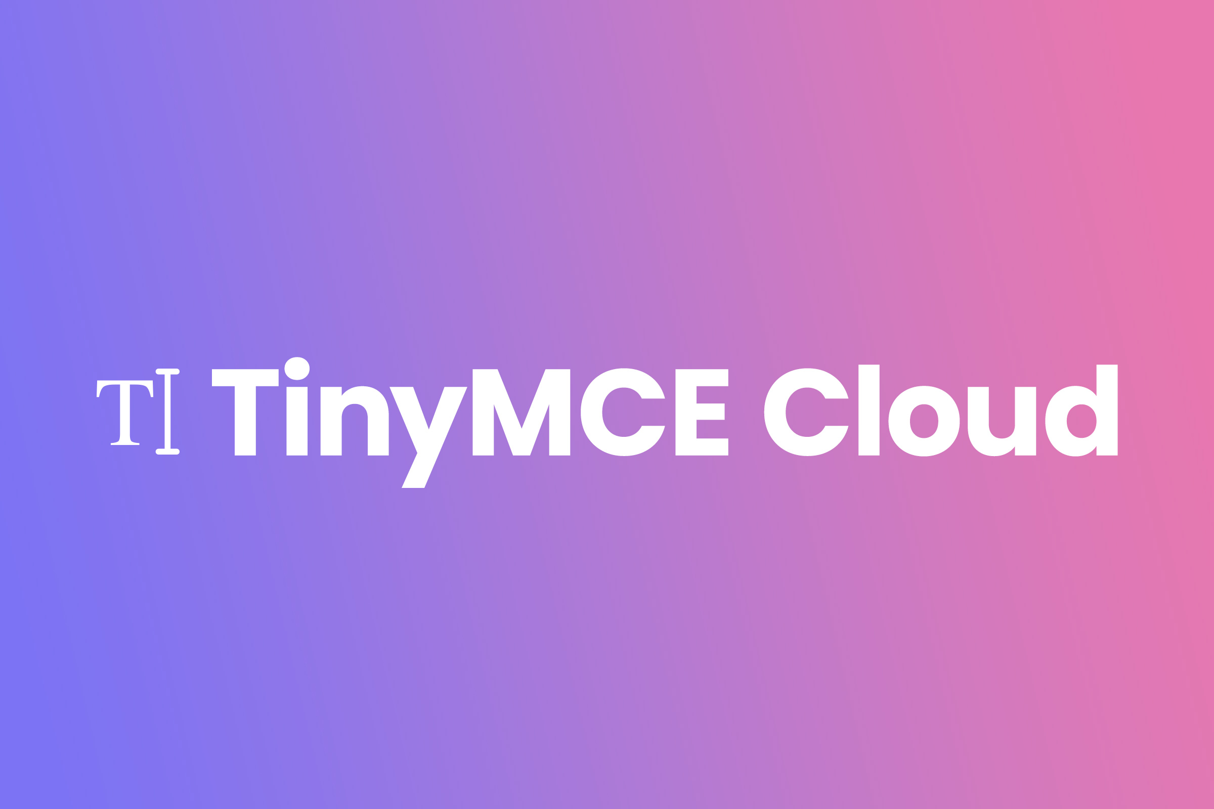 TinyMCE Cloud fieldtype - a Statamic Addon