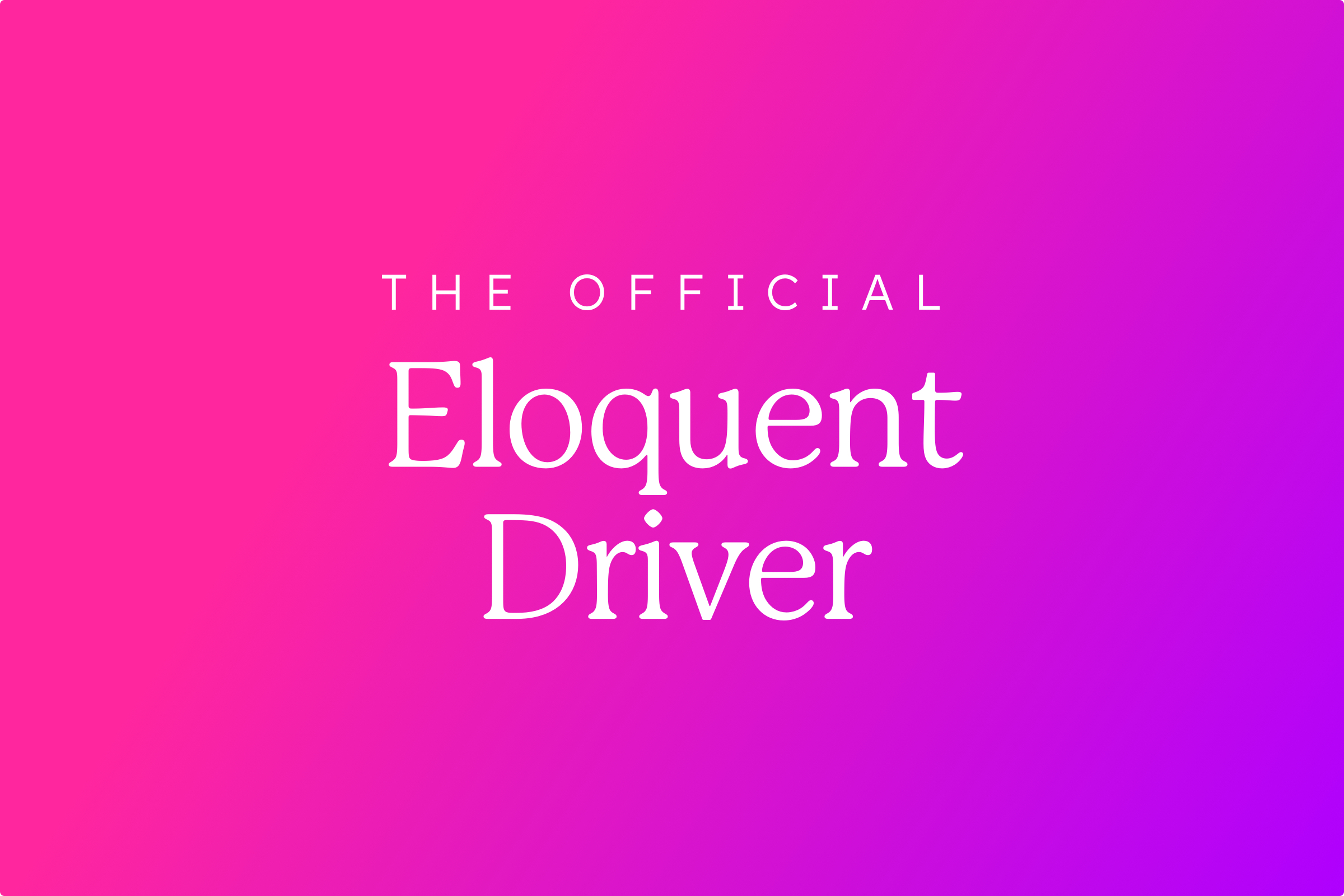 Eloquent Driver - a Statamic Addon